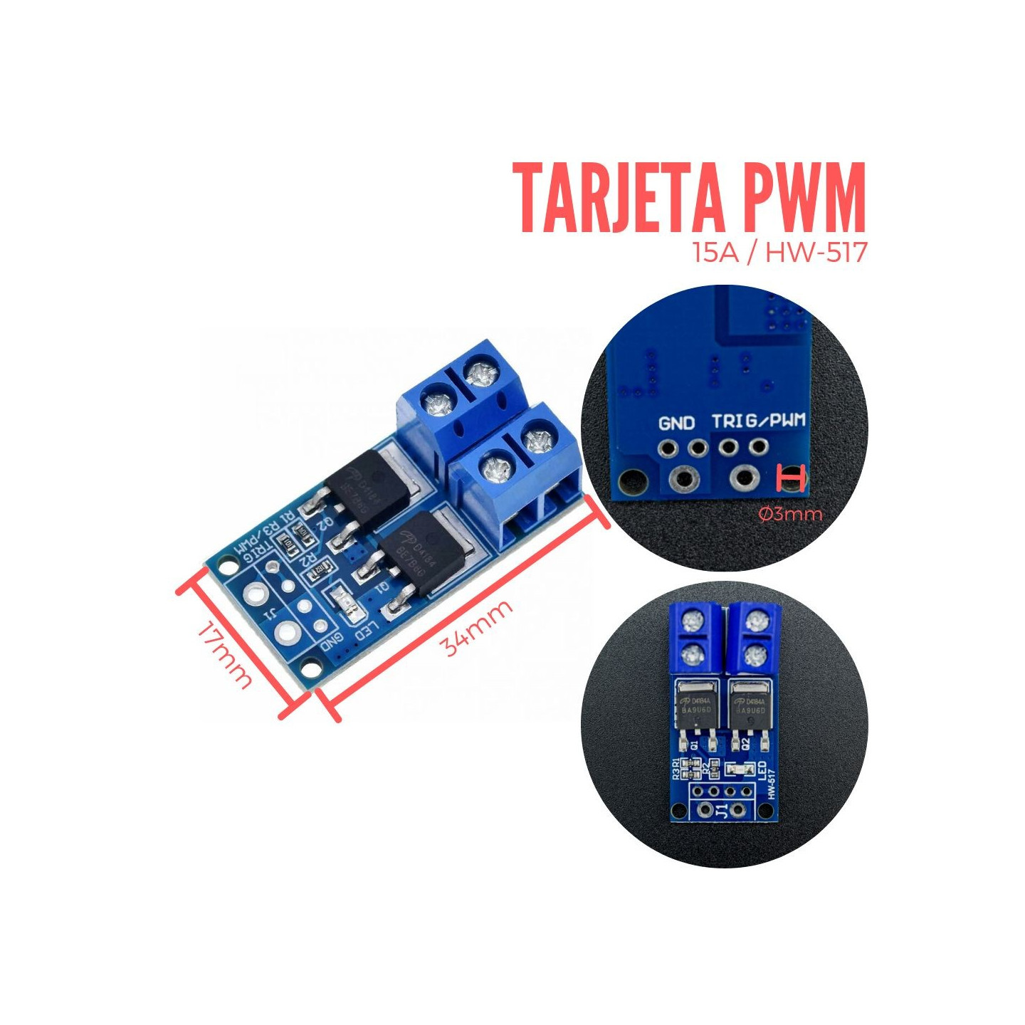 Tarjeta PWM 15A (HW-517)
