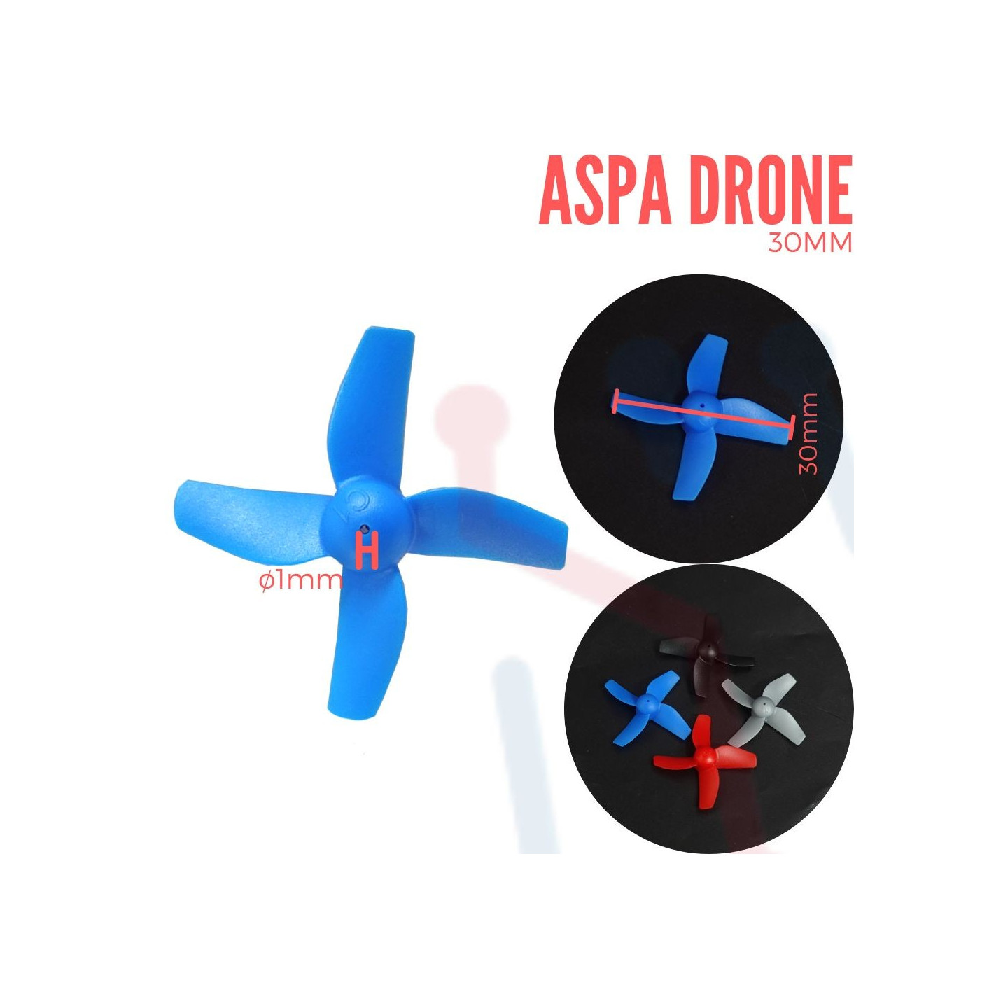 Aspa para Drone 30mm