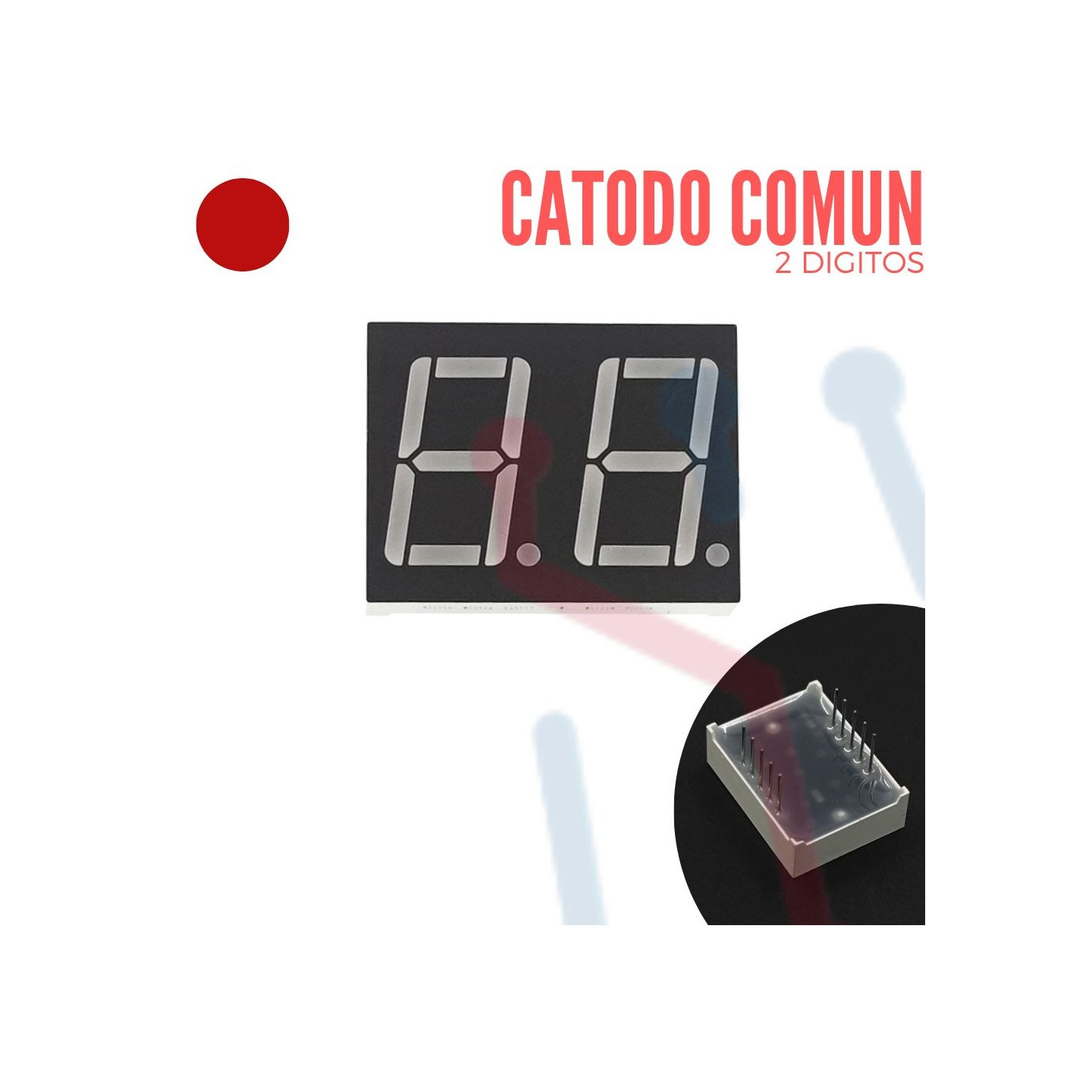 Display Cátodo Común 2 Dígitos 0.56"