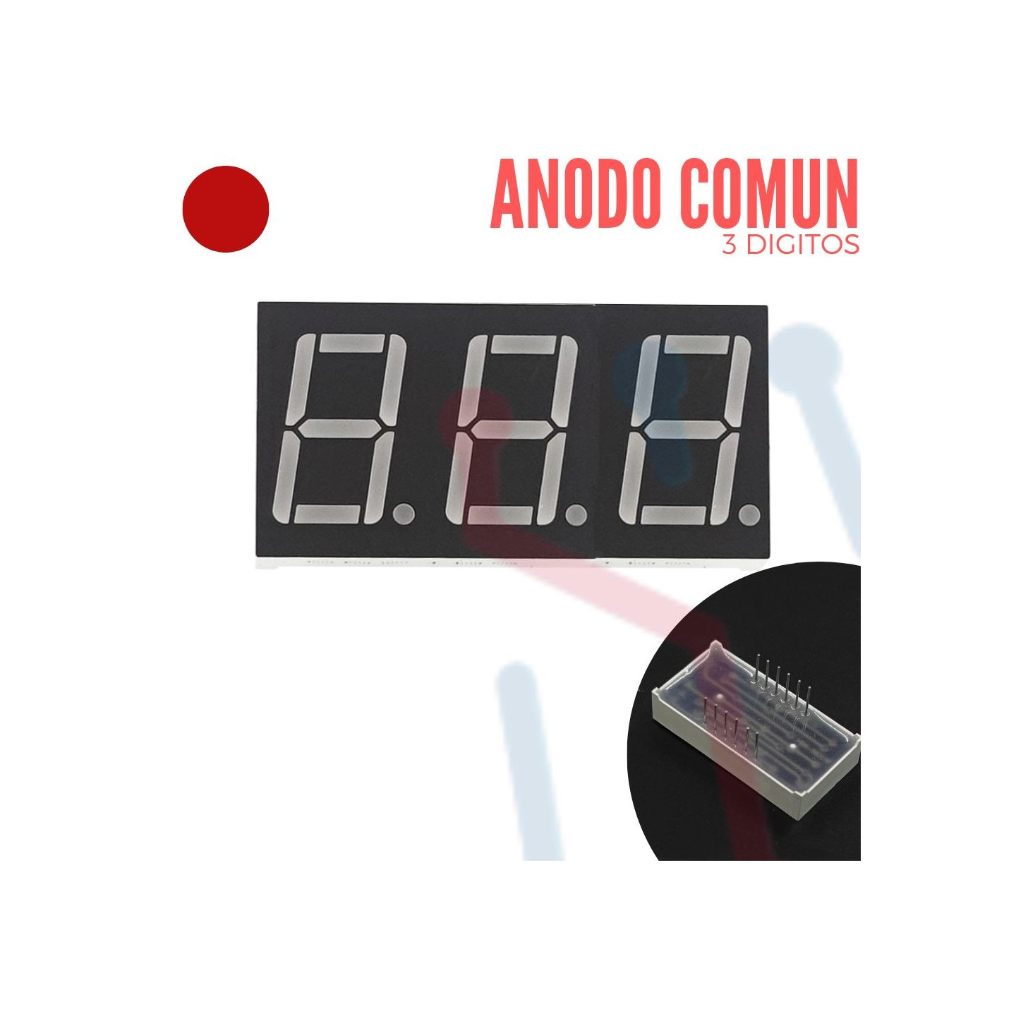 Display Ánodo Común 3 Digitos 0.56"
