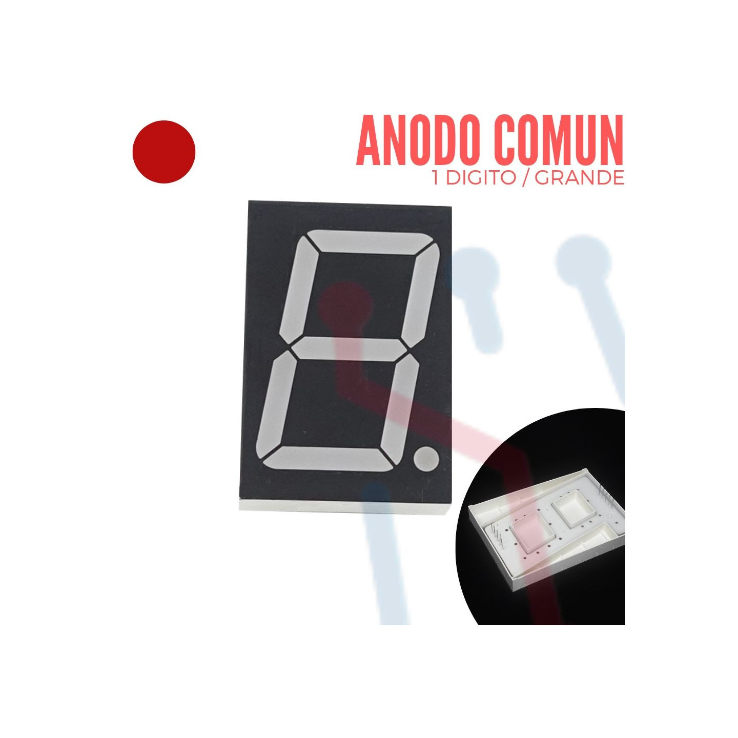 Display Ánodo Común 1 Digito 4'