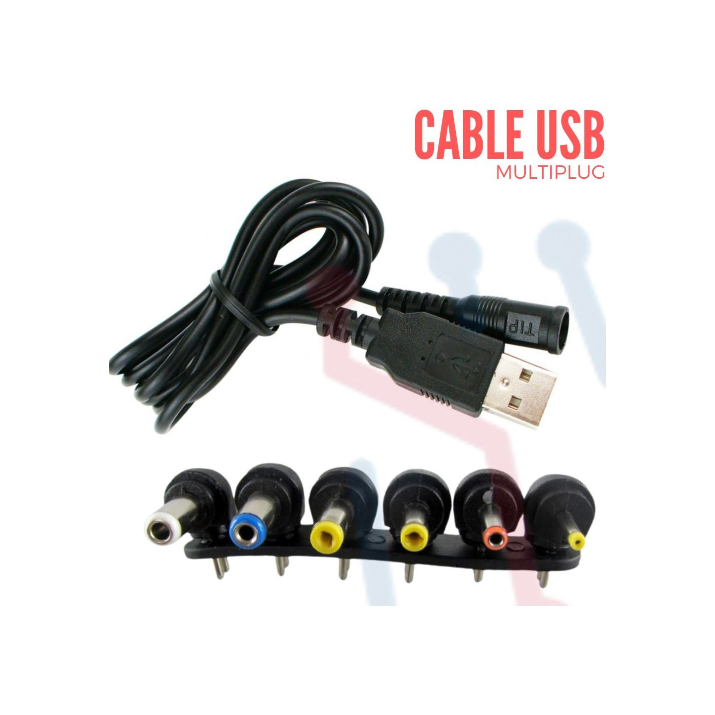 Cable USB Multiplug
