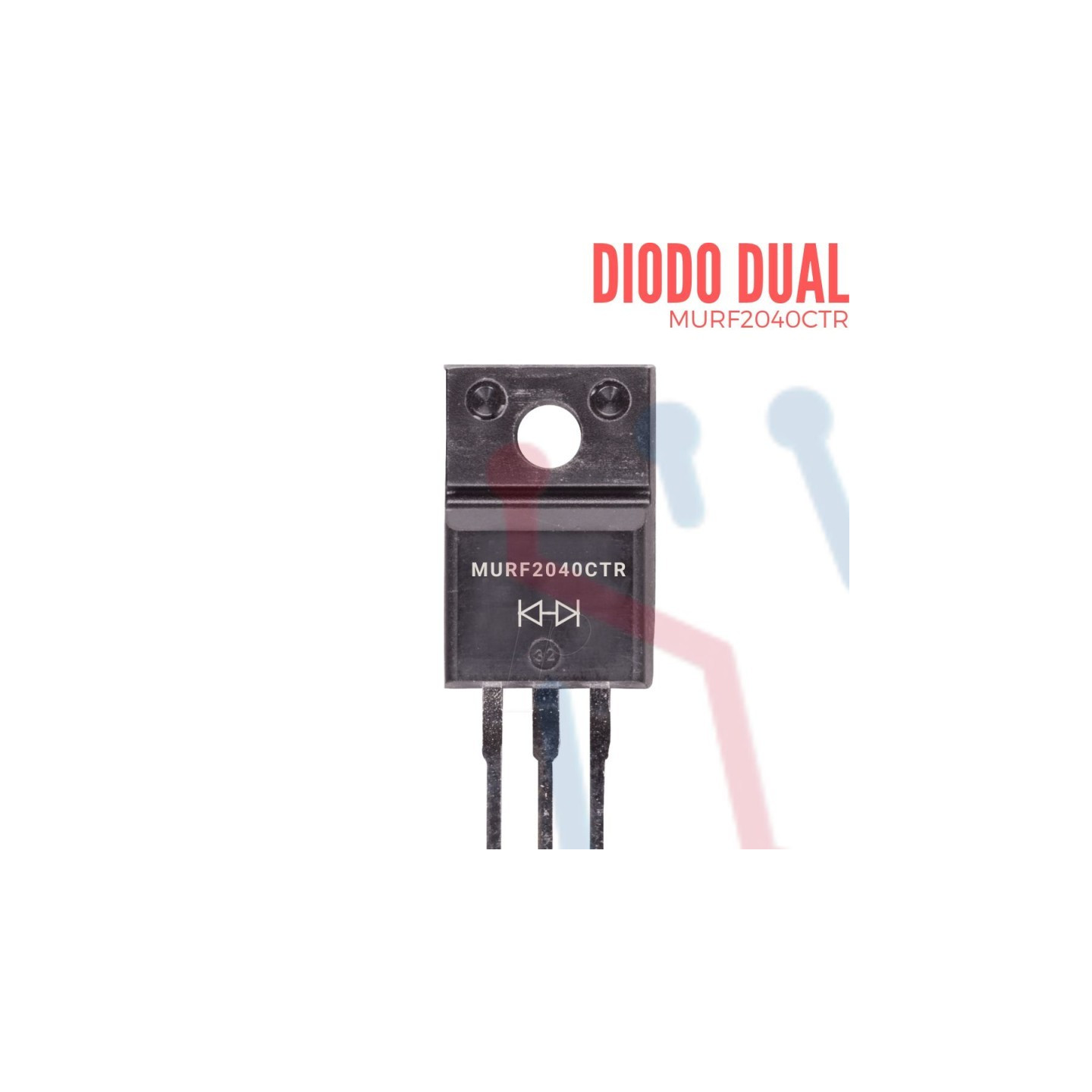 Diodo Dual MURF2040CTR 20A /400V