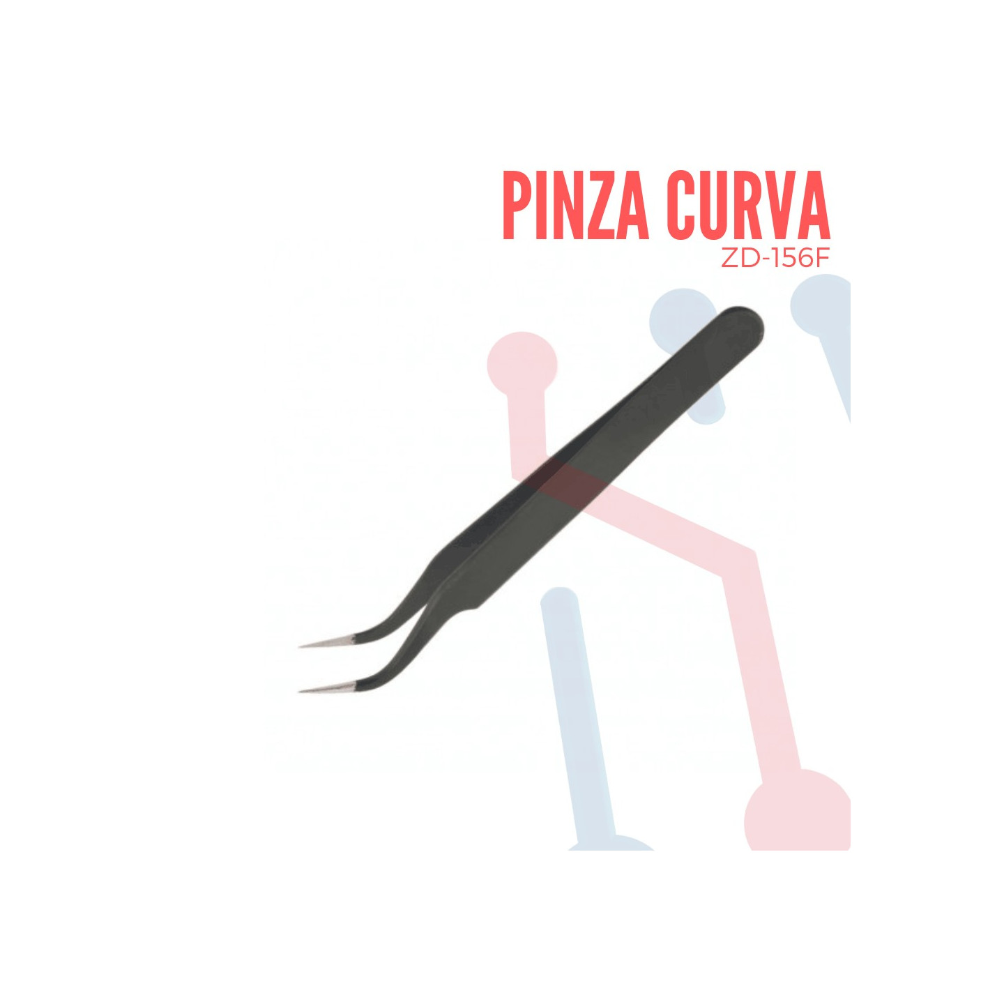Pinza Punta Curva ZD-156F