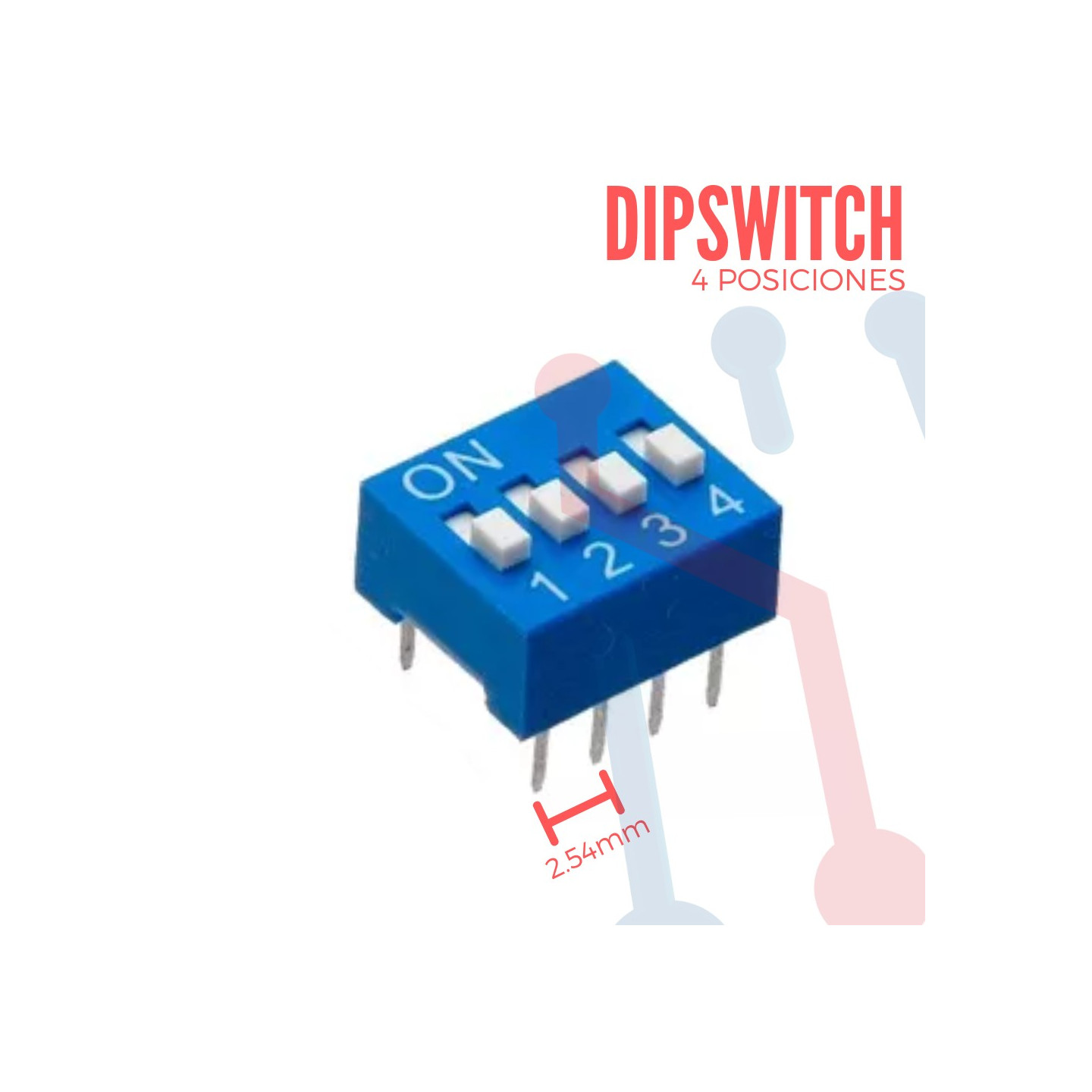 Dip Switch 4 Posiciones