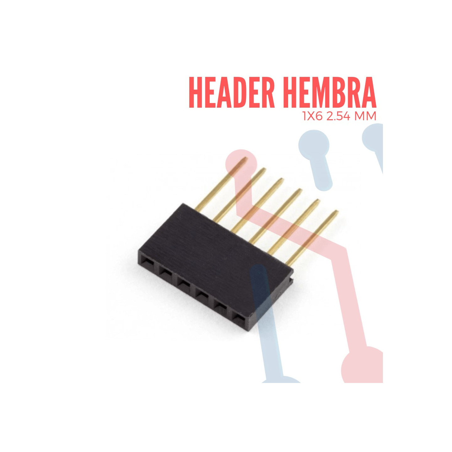 Header Hembra para Shield Arduino 6 Pin