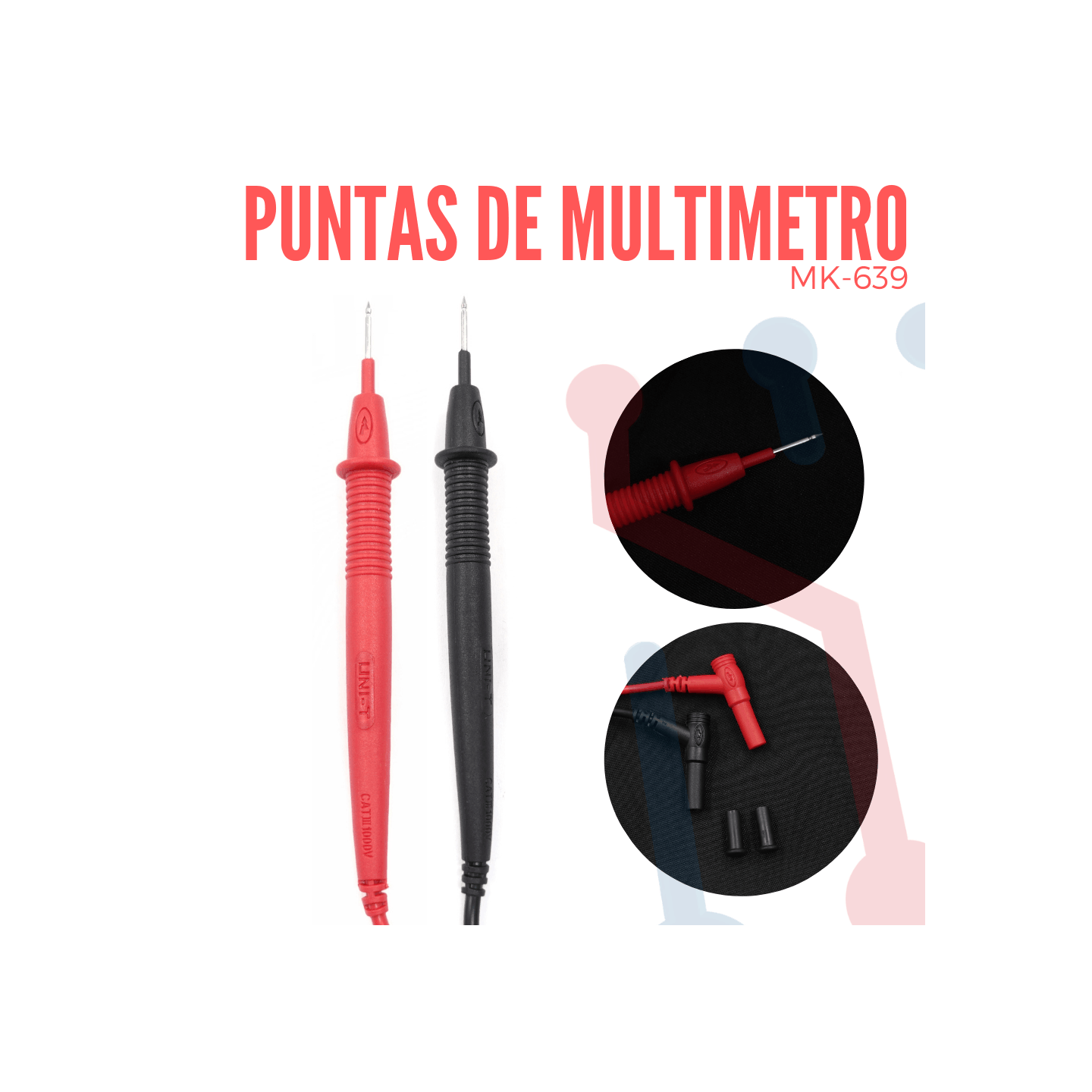 Puntas para Multimetro 20A (MK-639)