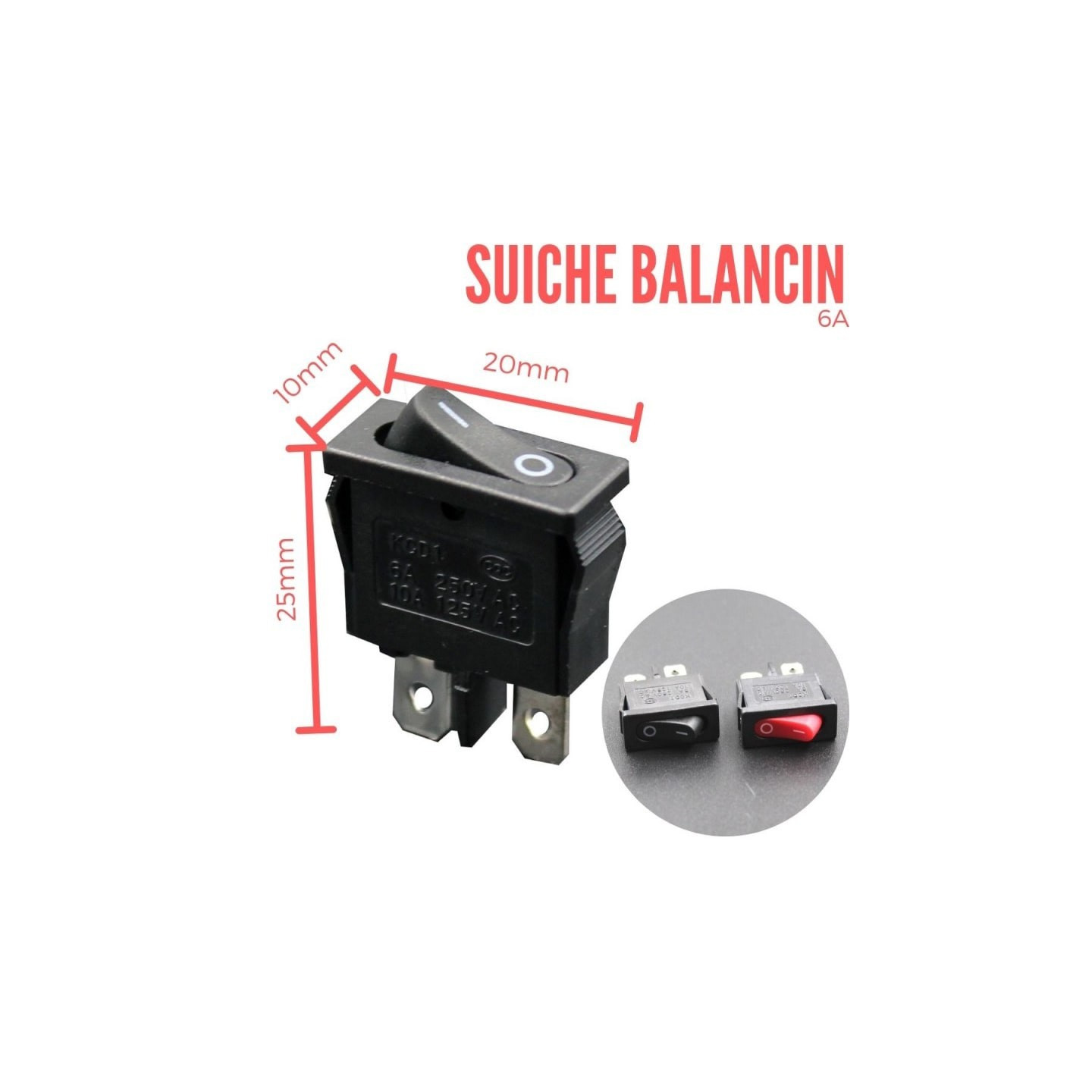 Suiche Negro Balancin Angosto