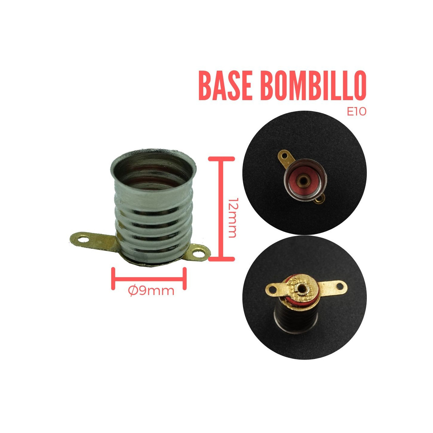 Base para Bombillo E10